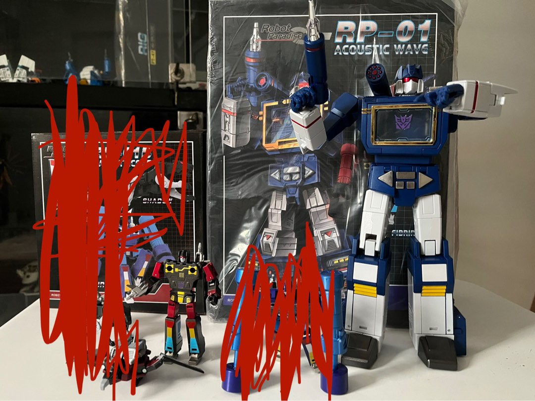 Robot Paradise RP01 RP-01 Acoustic Wave, Transformers Masterpiece MP ...