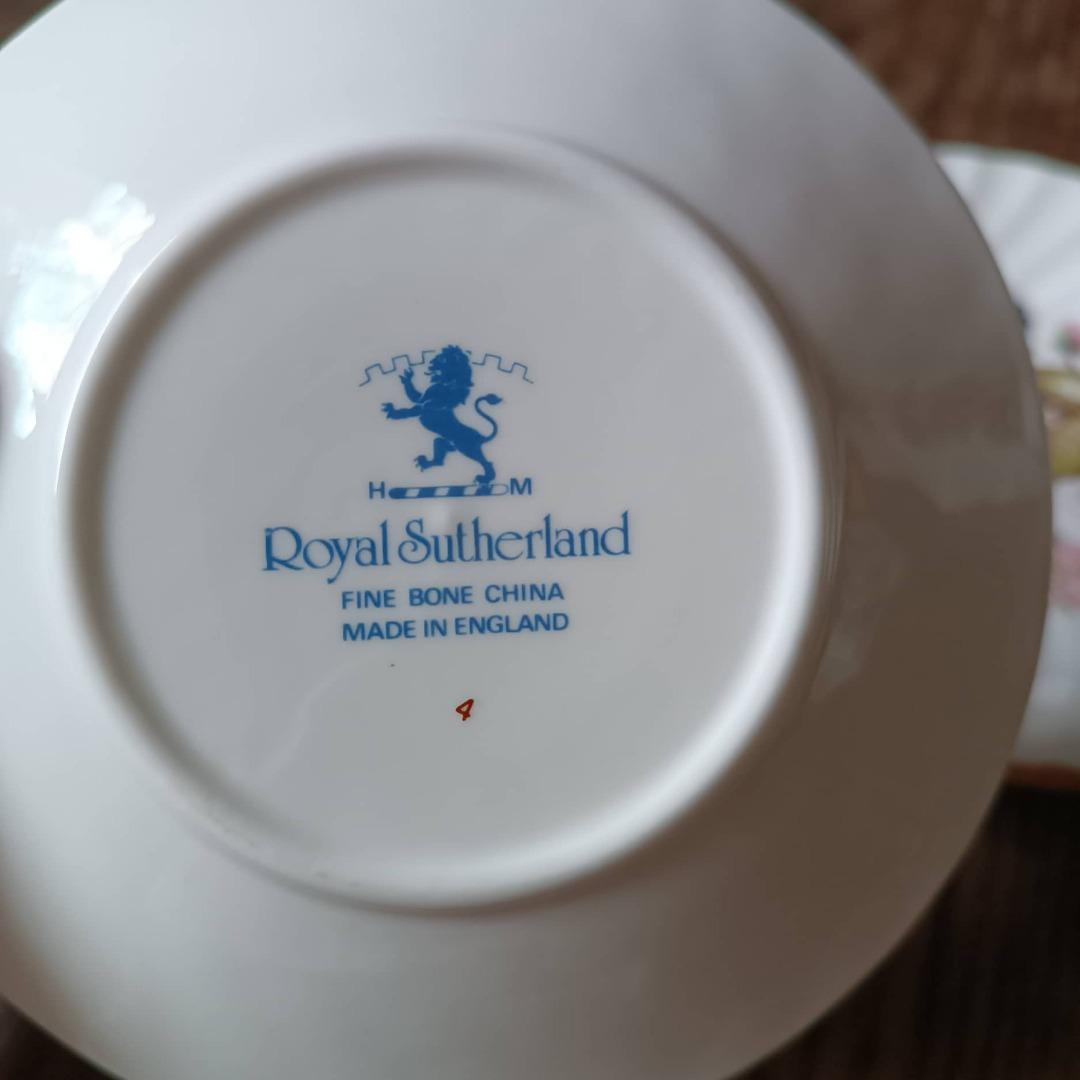 Royal Sutherland Vintage Saucer Pair, Furniture & Home Living ...
