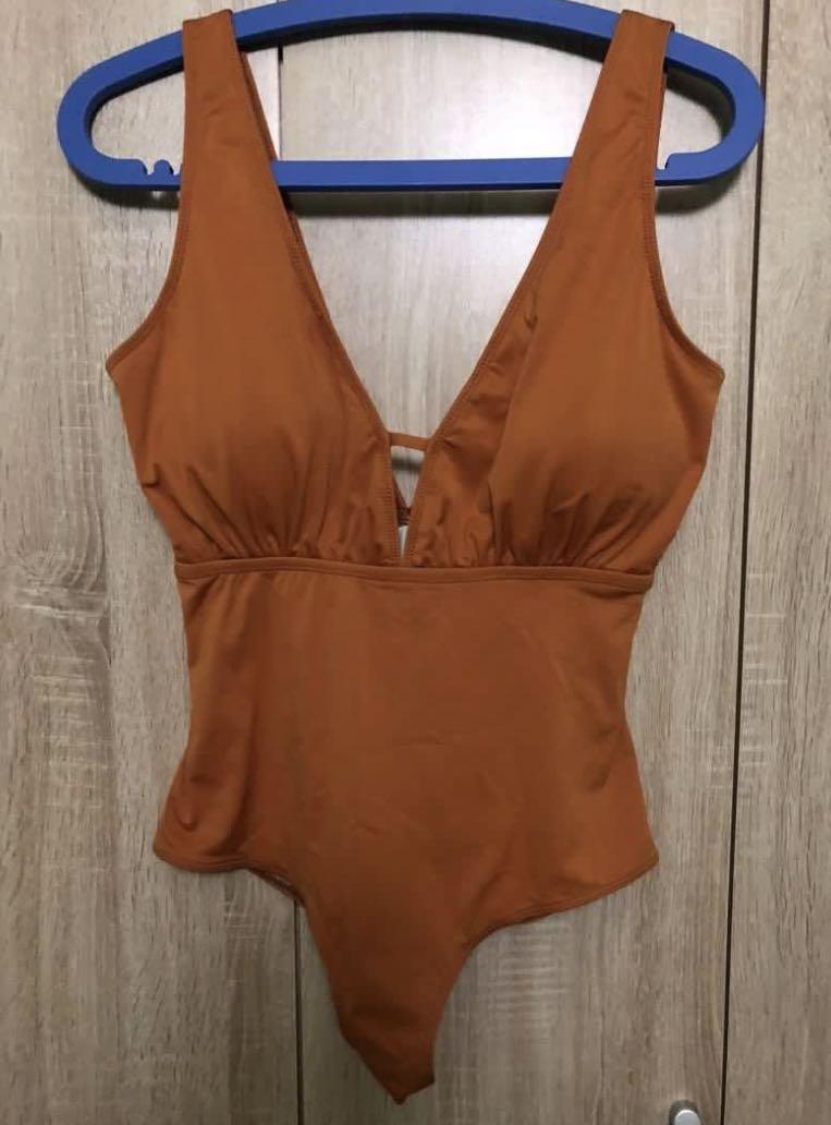 Rust One-Piece Swimsuit, Women's Fashion, Swimwear, Bikinis & Swimsuits ...