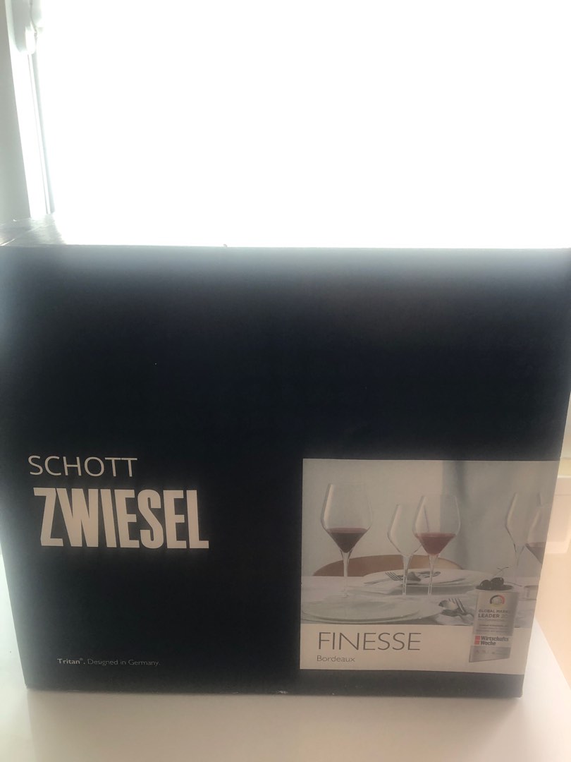 Schott Zwiesel Bordeaux Glasses, Furniture & Home Living, Kitchenware & Tableware, Other ...