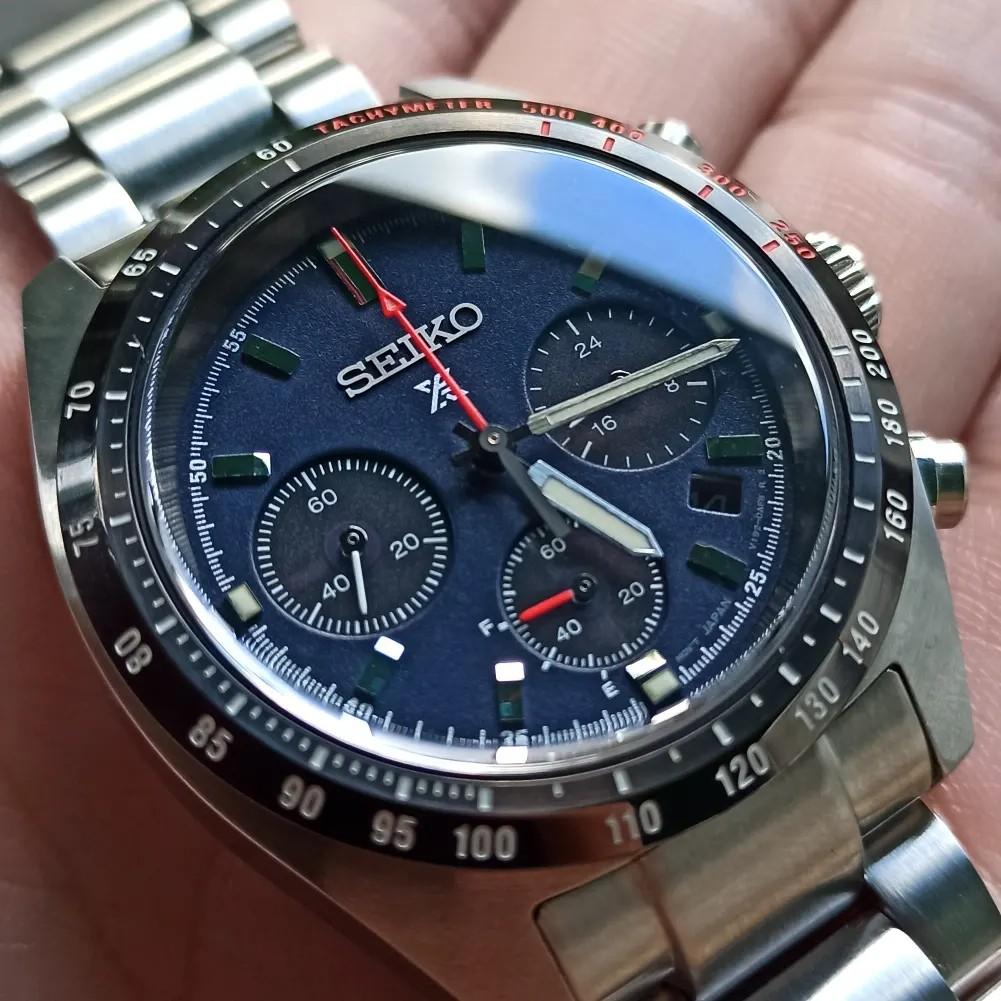 Seiko Prospex - Speedtimer - Solar SSC815P1 - Blue Chronograph, Luxury, Watches on Carousell
