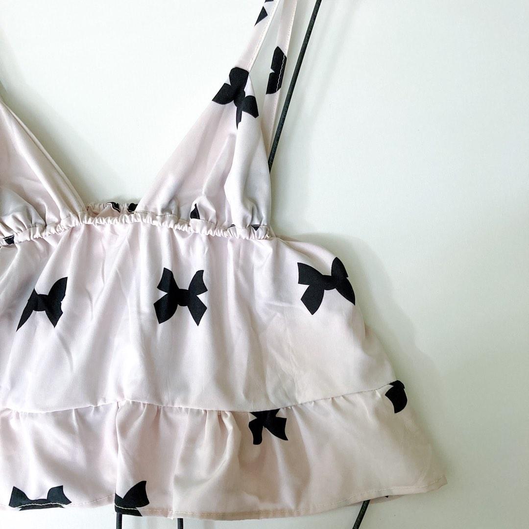 Sexy Ribbon Top, Women's Fashion, Tops, Sleeveless on Carousell