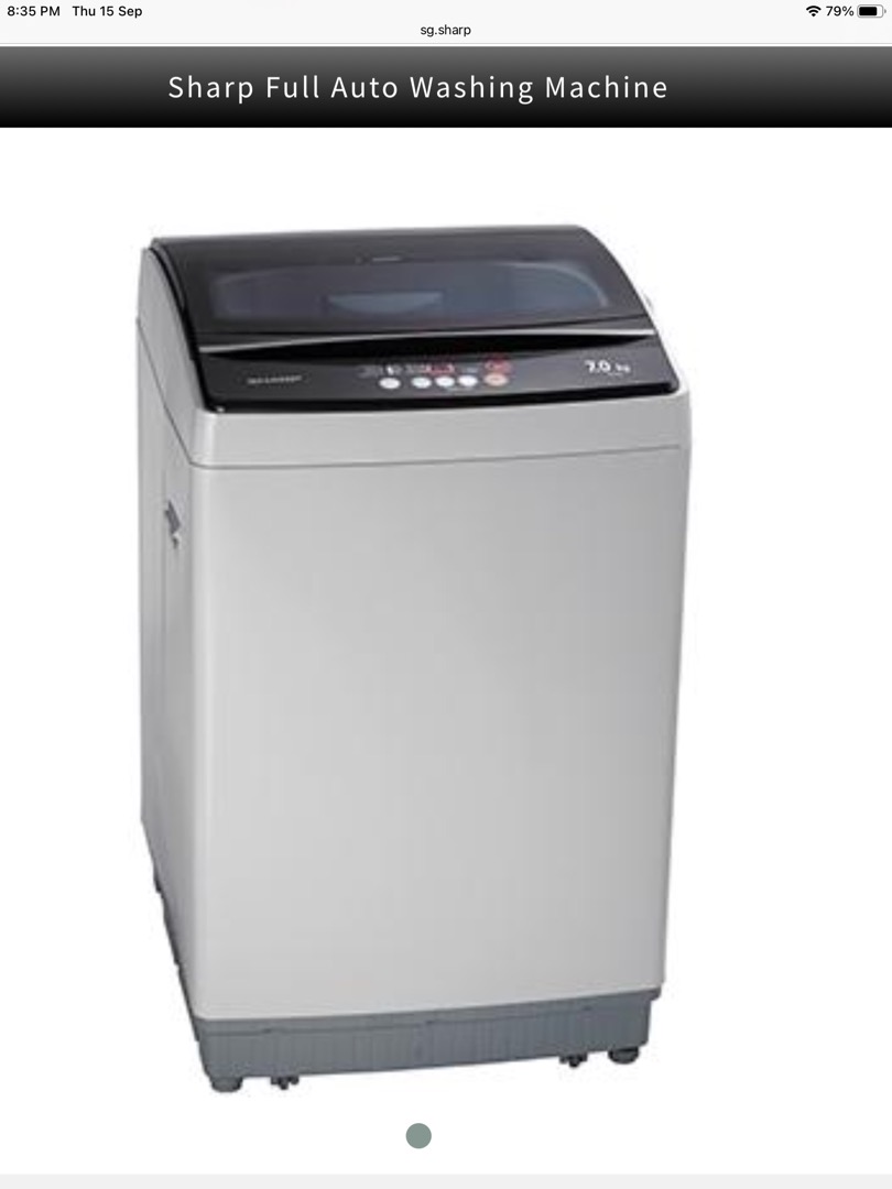 Sharp 7kg top load Washing machine, TV & Home Appliances, Washing ...