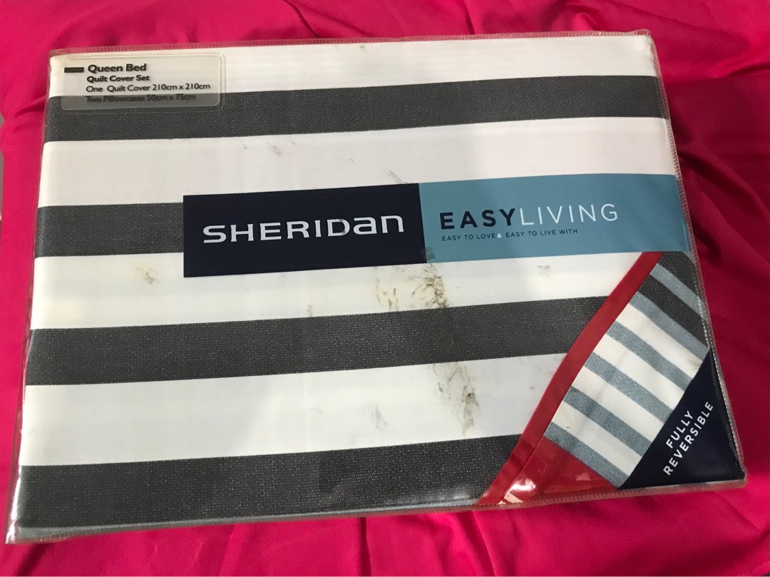 Sheridan Queen Bed Quilt Cover Set, Furniture & Home Living, Bedding ...