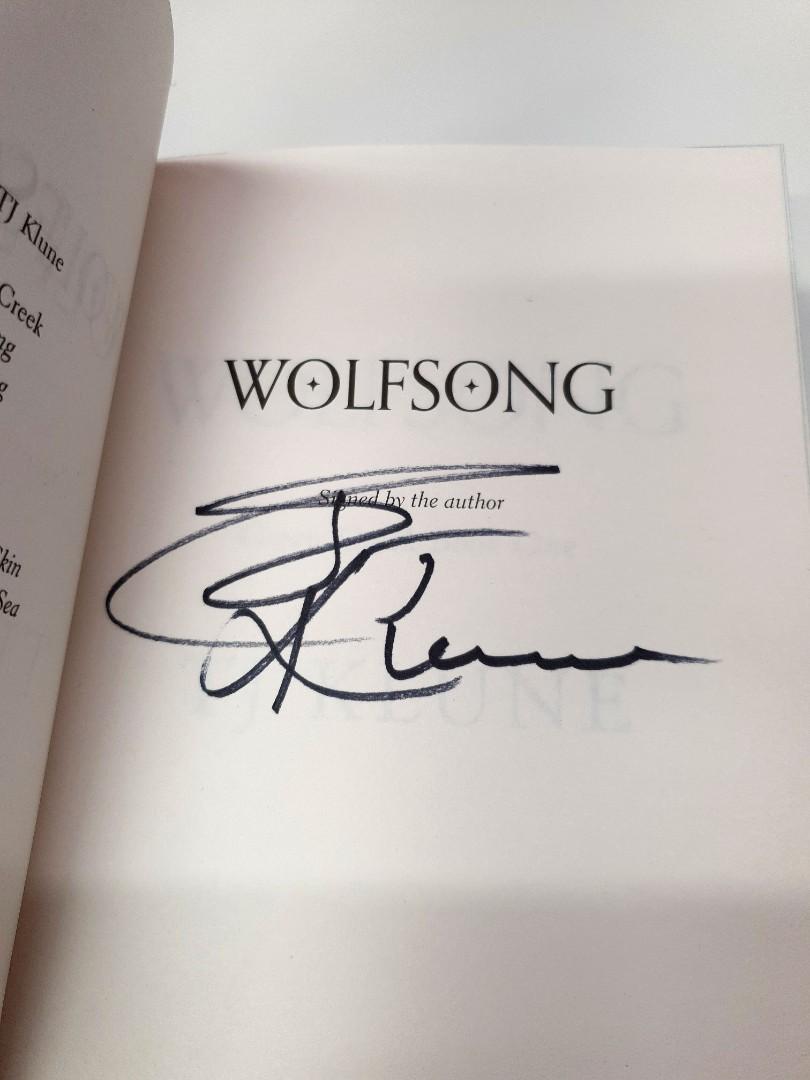Signed Waterstones Wolfsong by TJ Klune, Hobbies & Toys, Books ...