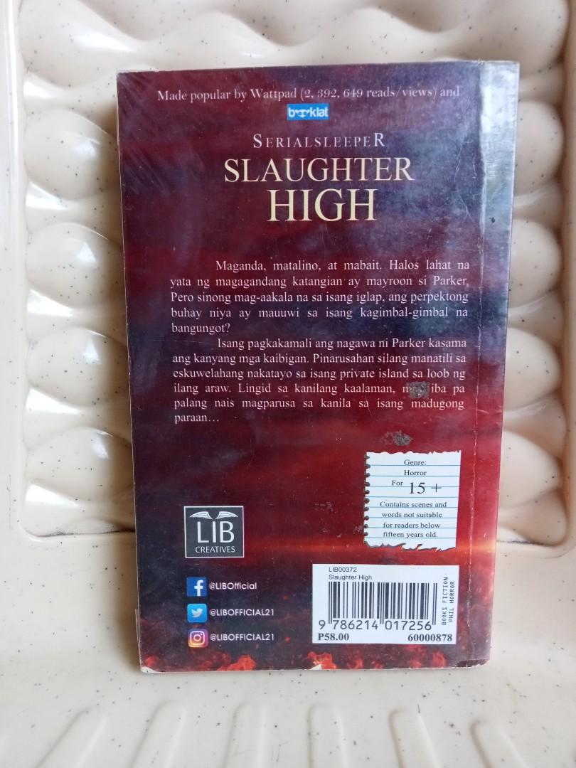 SLAUGHTER HIGH by SERIALSLEEPER (WATTPAD), Hobbies & Toys, Books ...