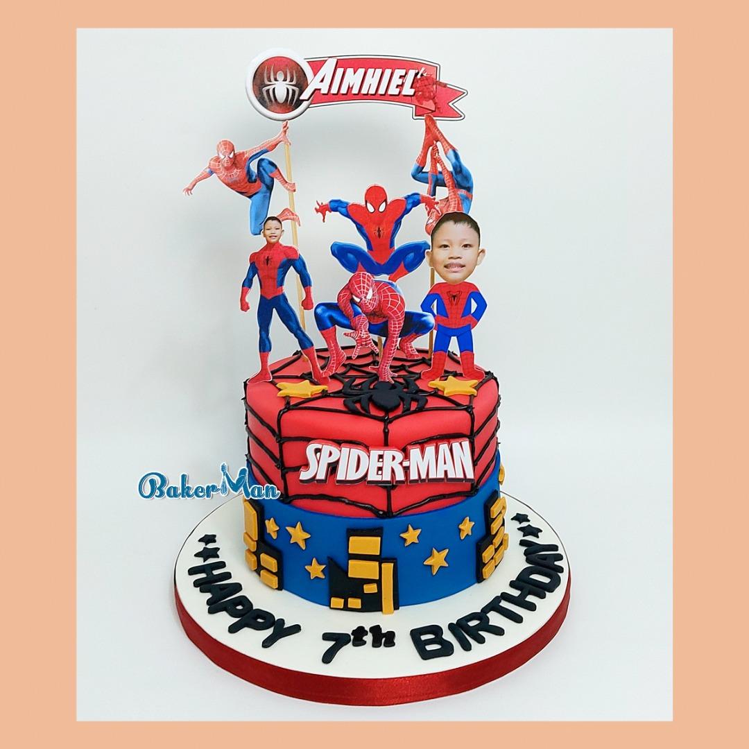 Spiderman Cake | Spider Man Cake | Spider Man Theme Cake | Customize ...