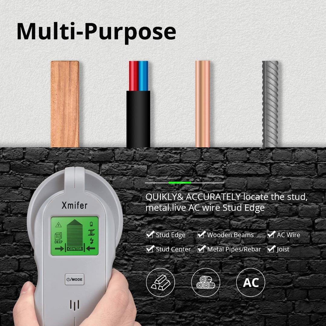 Stud Finder Sensor Wall Scanner - 4 in 1 Multi Function Electronic Stud ...