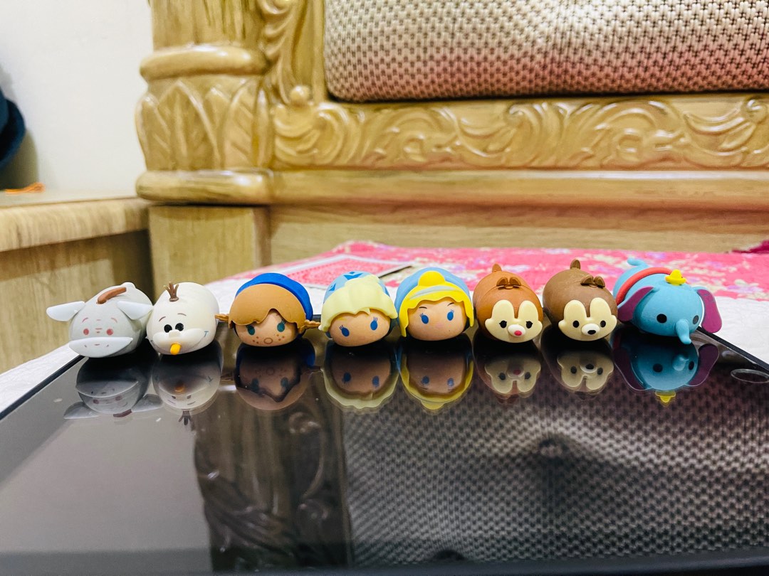 Tsum tsum disney rubber set of frozen chip and dale dumbo donkey ...