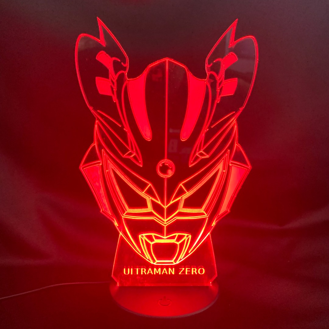 Ultraman Zero LED RGB Light Bed Lamp with Remote Original draw and ...