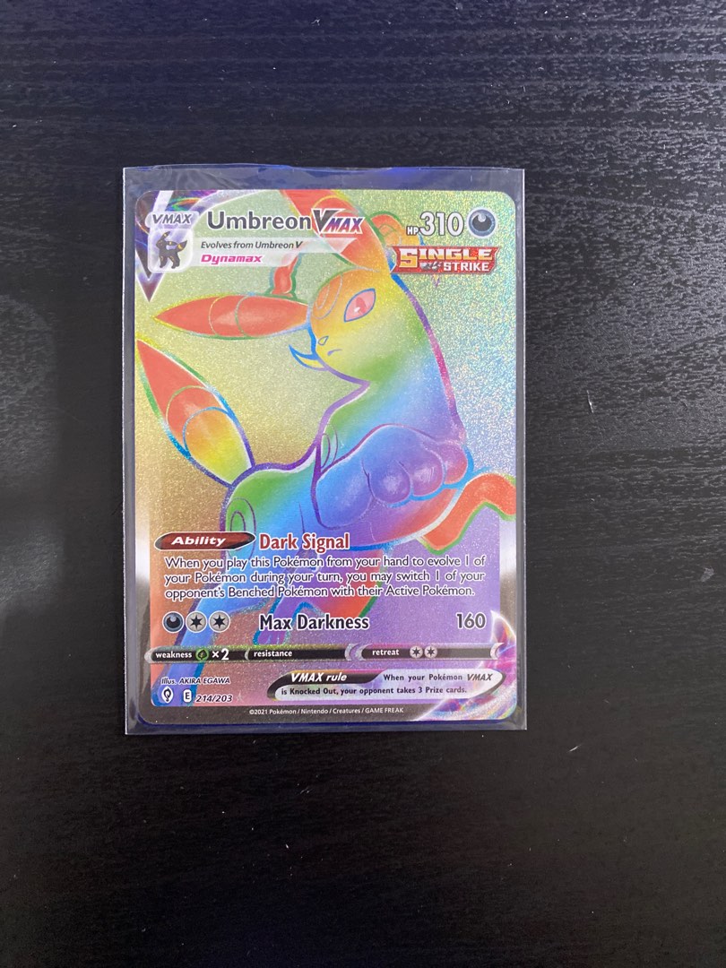 Umbreon vmax rainbow rare, Hobbies & Toys, Toys & Games on Carousell