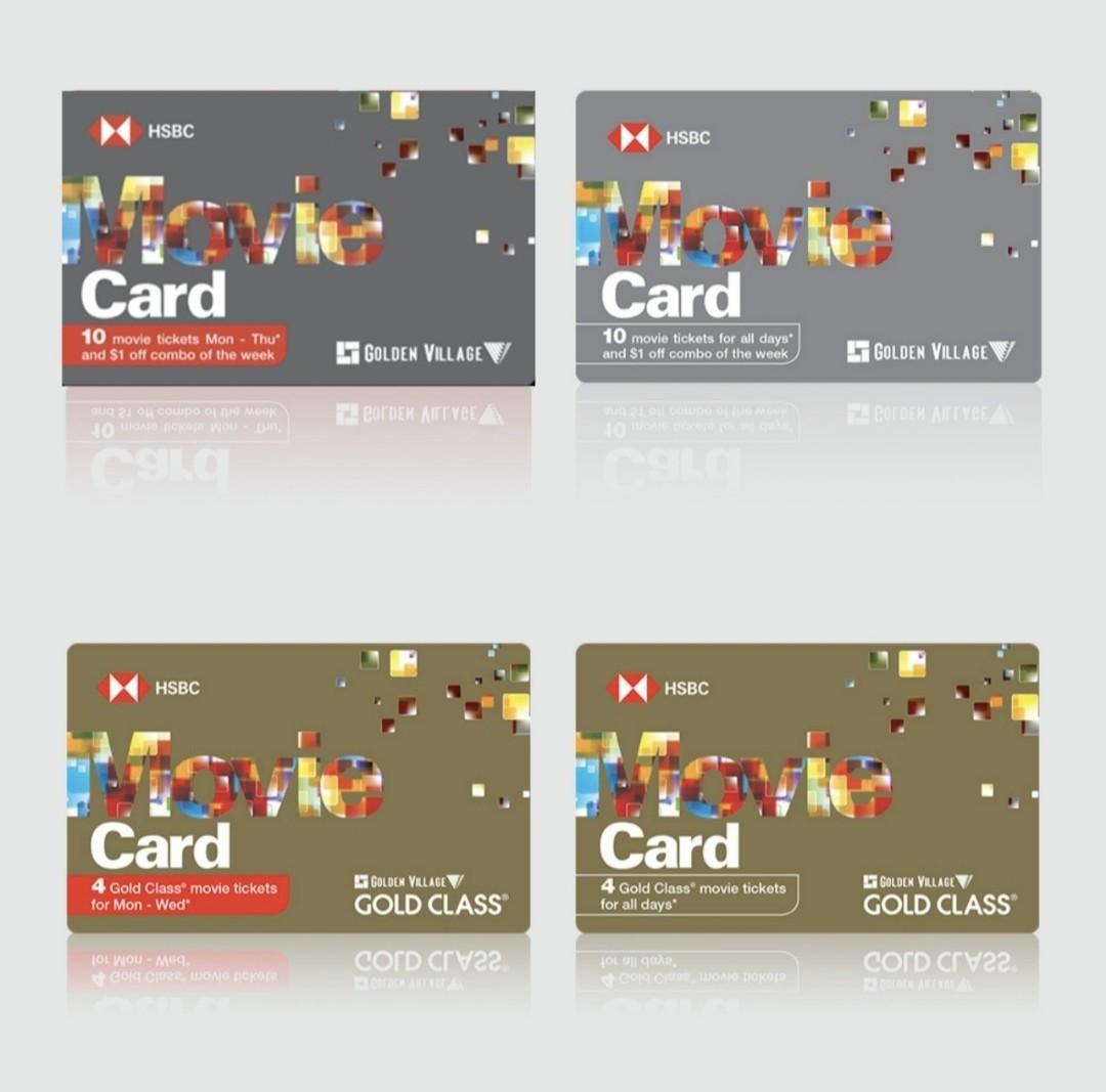 [NEW] GV Movie Gift Cards (Platinum/Gold Class) (Golden Village HSBC ...