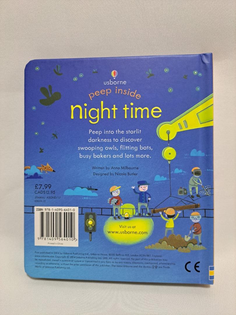 Usborne - peep inside Night Time, Hobbies & Toys, Books & Magazines ...
