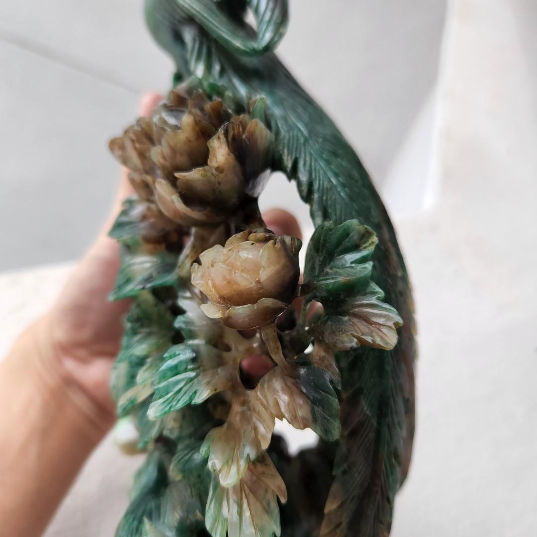 Vintage antique jade stone Phoenix, Hobbies & Toys, Memorabilia ...