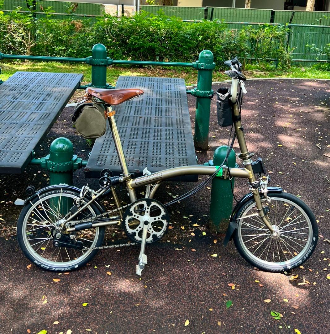 Vintage Classic Brompton Raw Lacquer M6L/M6R (This is NOT the new shiny raw lacquer), Sports ...