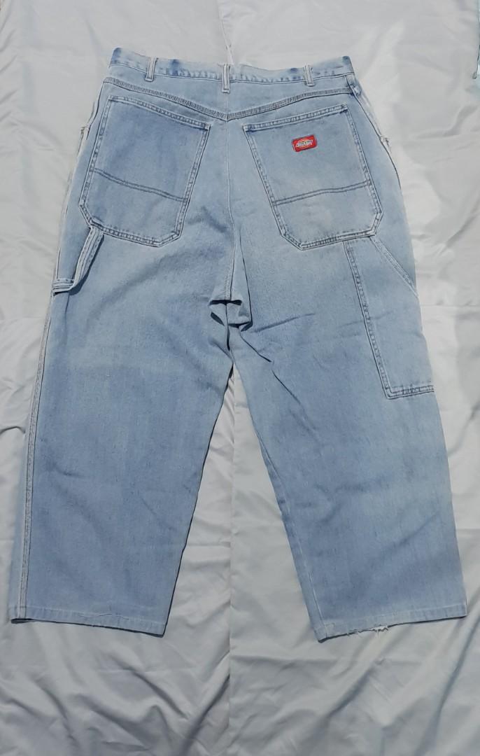 Vintage dickies carpenters baggy jeans denim maong pants, Men's Fashion ...