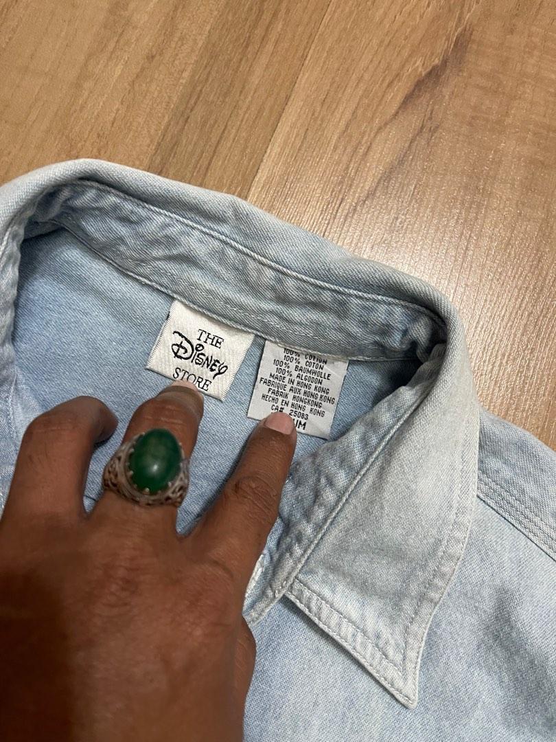 Vintage Disney Character denim shirt, Men's Fashion, Tops & Sets ...