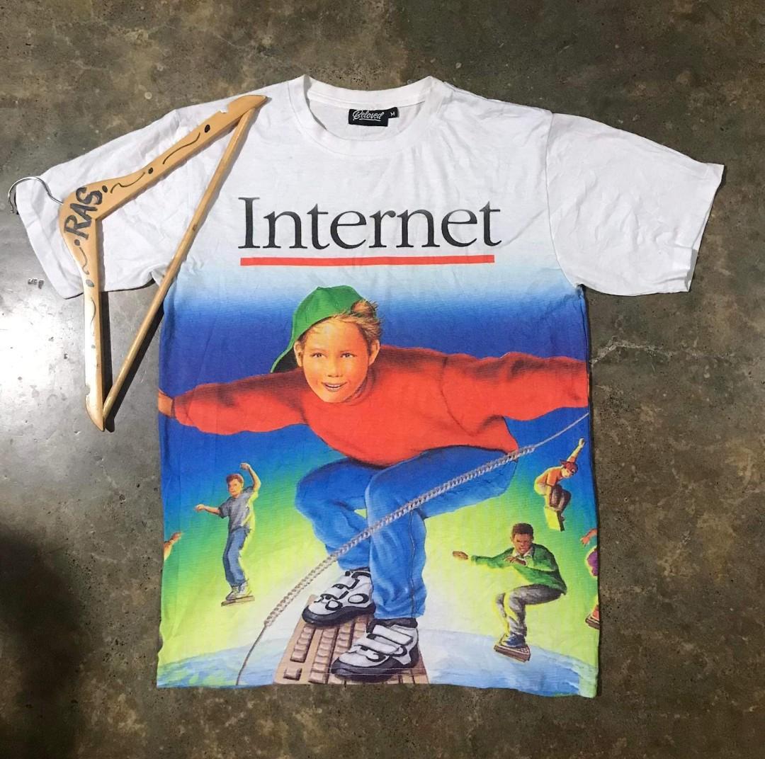 vintage INTERNET Y2K Cyber Tee, Men's Fashion, Tops & Sets, Tshirts ...