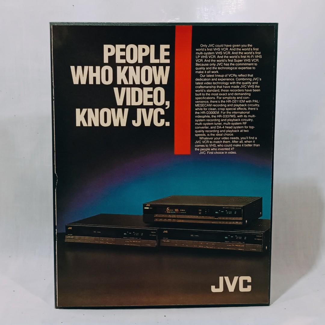 Vintage Poster JVC Video Tape, Furniture & Home Living, Home Decor ...