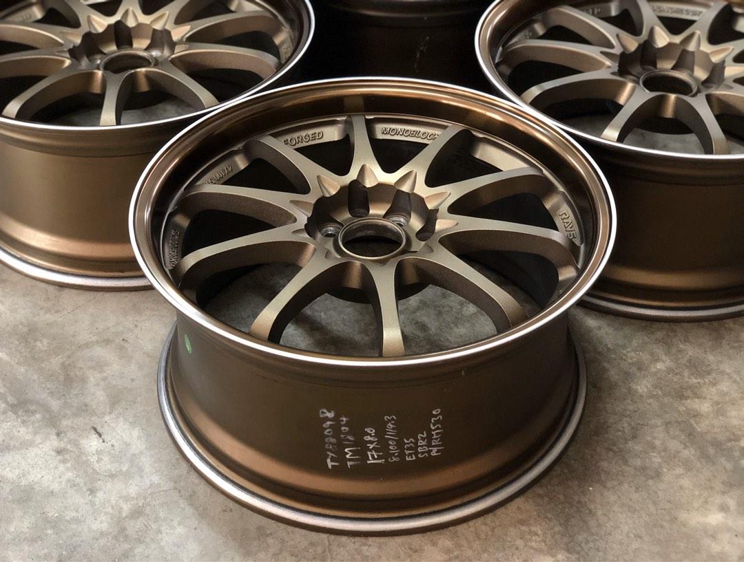 VOLK RAYS CE28 17 rim myvi alza vios yaris city jazz wira saga satria almera fiesta swift ...