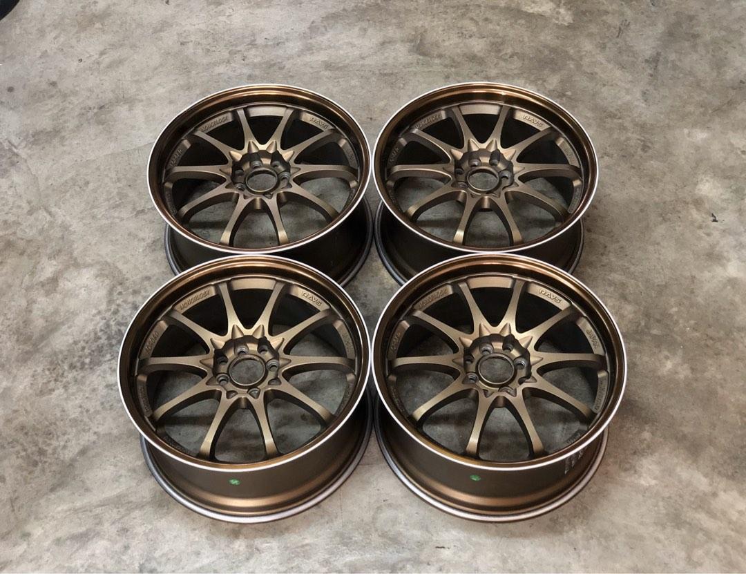 VOLK RAYS CE28 17 rim myvi alza vios yaris city jazz wira saga satria almera fiesta swift ...