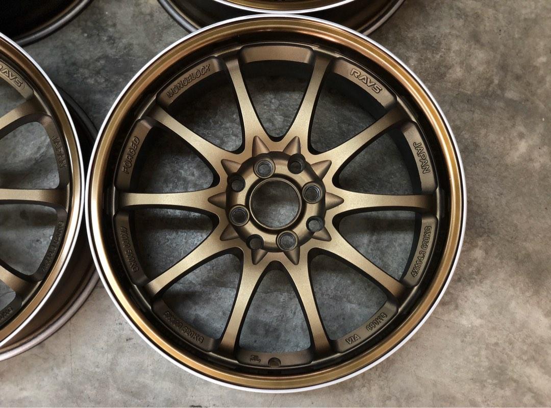 VOLK RAYS CE28 17 rim myvi alza vios yaris city jazz wira saga satria almera fiesta swift ...