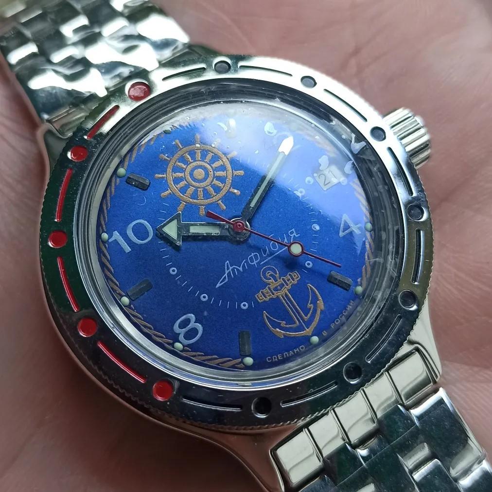 Vostok Amphibia - "Zissou" Blue - Russian Divers Watch, Luxury, Watches ...