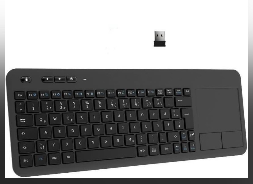 Wireless Touchpad Keyboard with USB Receiver, Computers & Tech, Parts ...