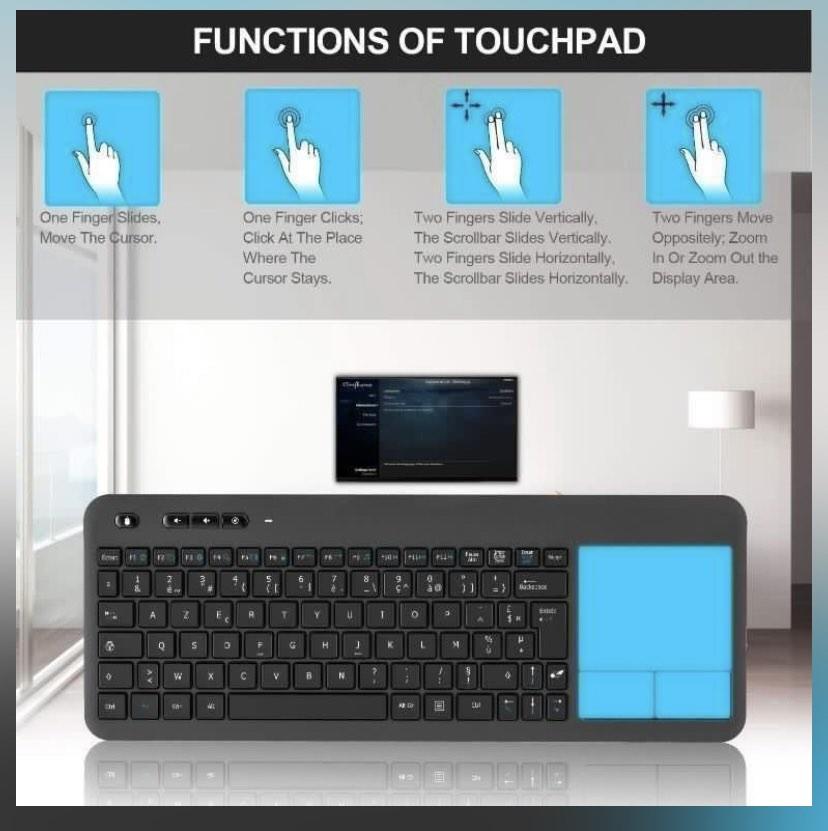 Wireless Touchpad Keyboard with USB Receiver, Computers & Tech, Parts ...