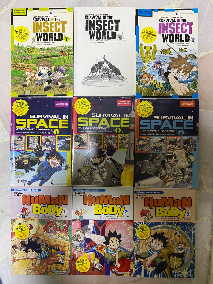 X21 English Survival Science Comic books + 1 Chinese version , Hobbies ...