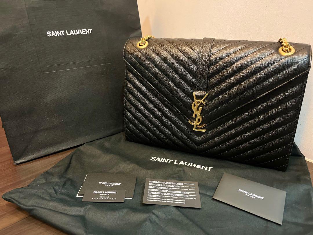 YSL Saint Laurent Envelope large bag, Luxury, Bags & Wallets on Carousell