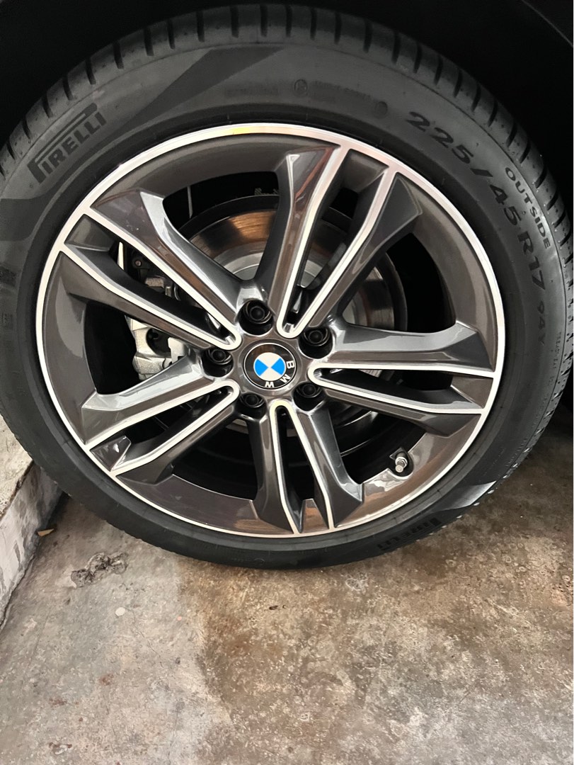 17 Inch BMW Sports Rims + Tyres, Car Accessories, Tyres & Rims on Carousell