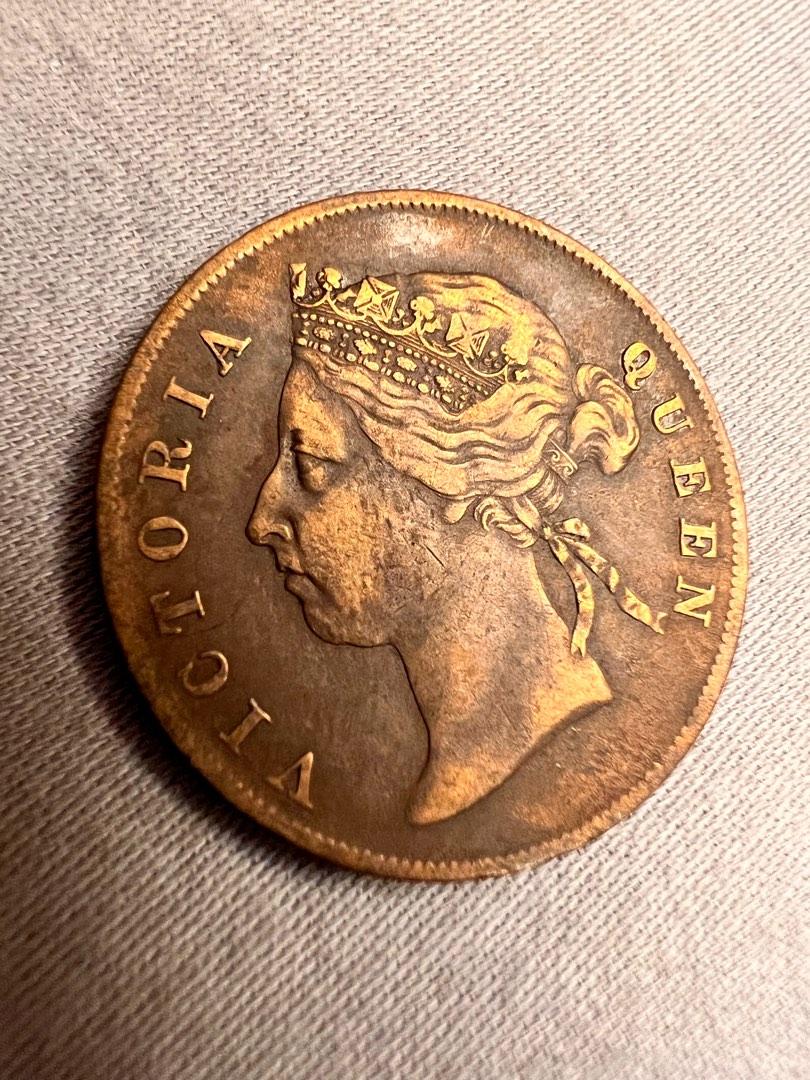 1884 1 cent strait settlement coin, Hobbies & Toys, Collectibles ...