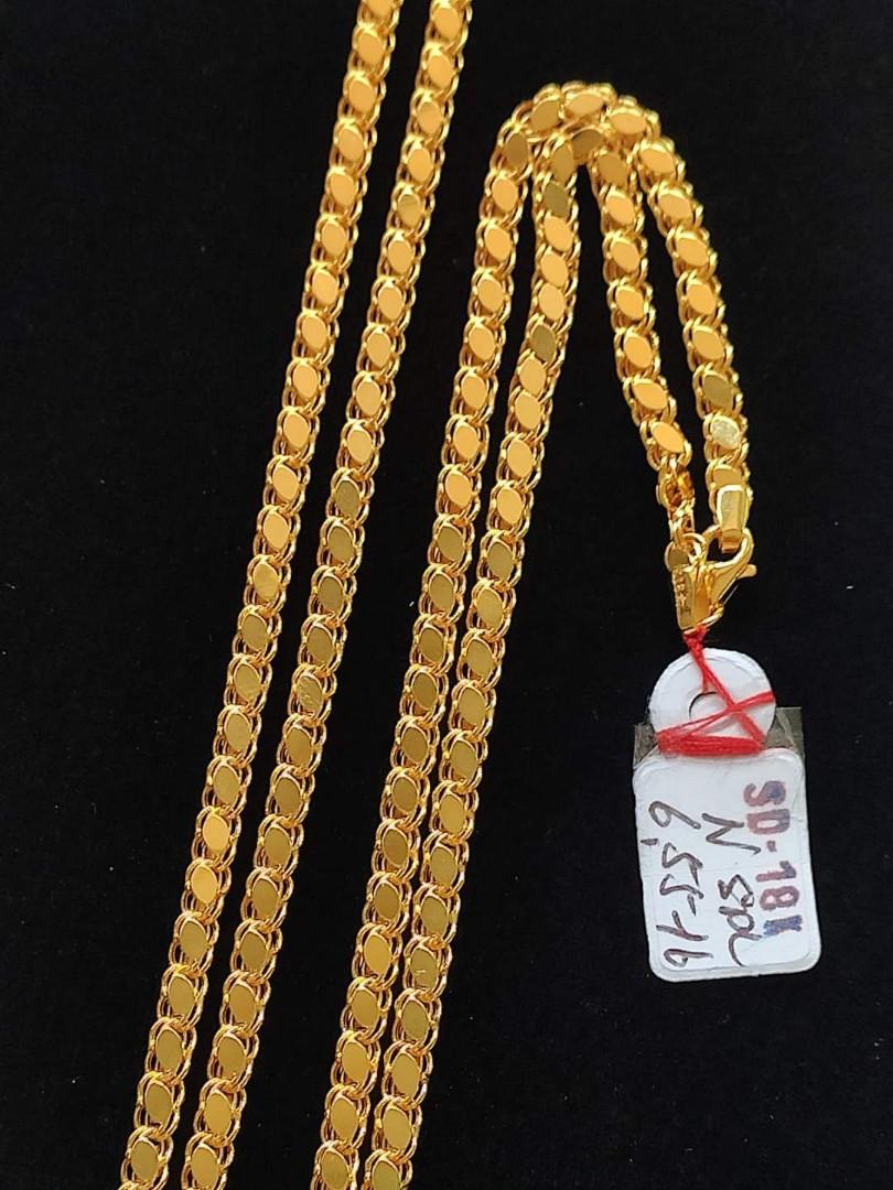 18K Saudi Gold Damascus necklace, Women's Fashion, Jewelry & Organizers ...