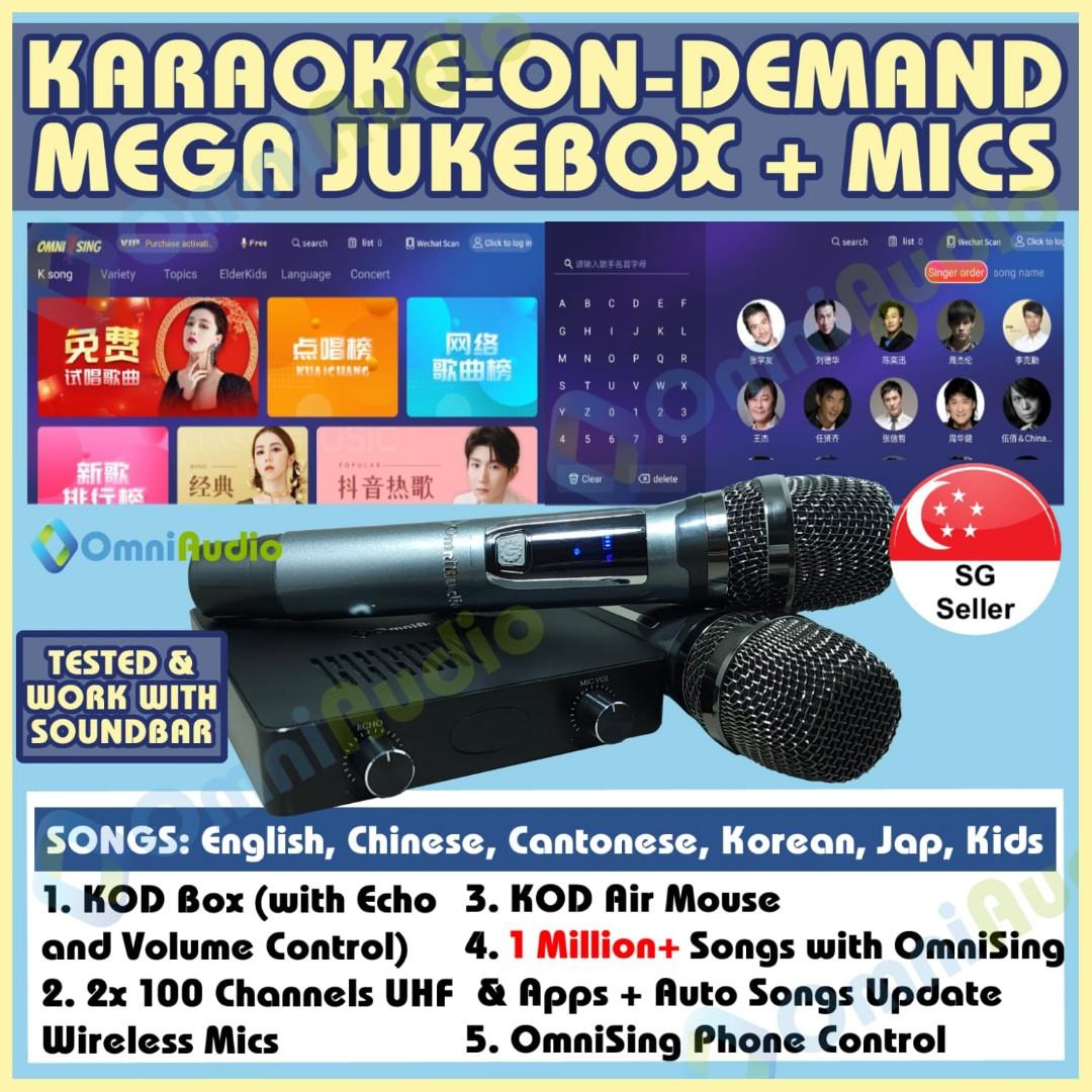 [1 MILLION+ SONGS KARAOKE MEGA JUKEBOX WITH MICS] OMNIAUDIO KARAOKE ...