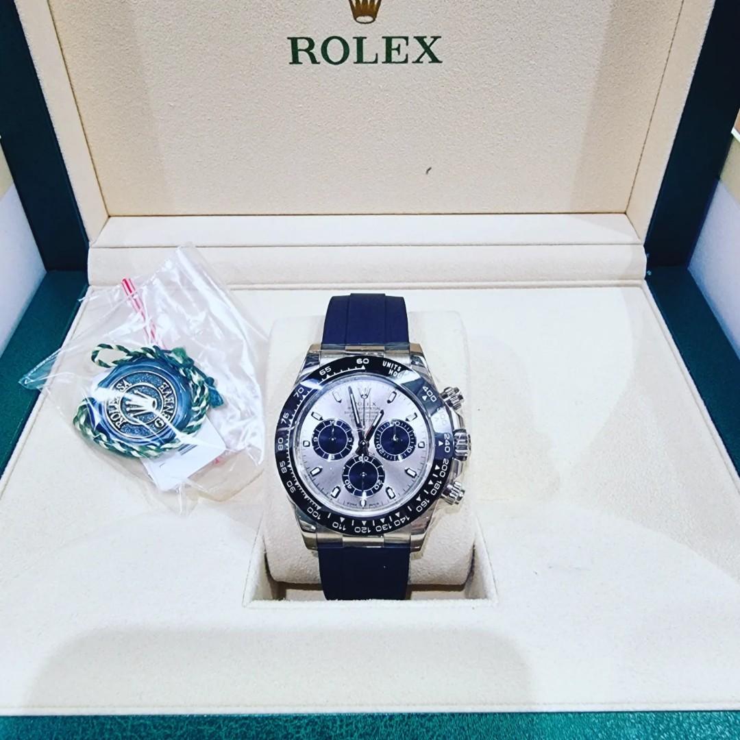 2018 Rolex Daytona Cosmograph Ceramic 18k WG Oysterflex Panda dial ...