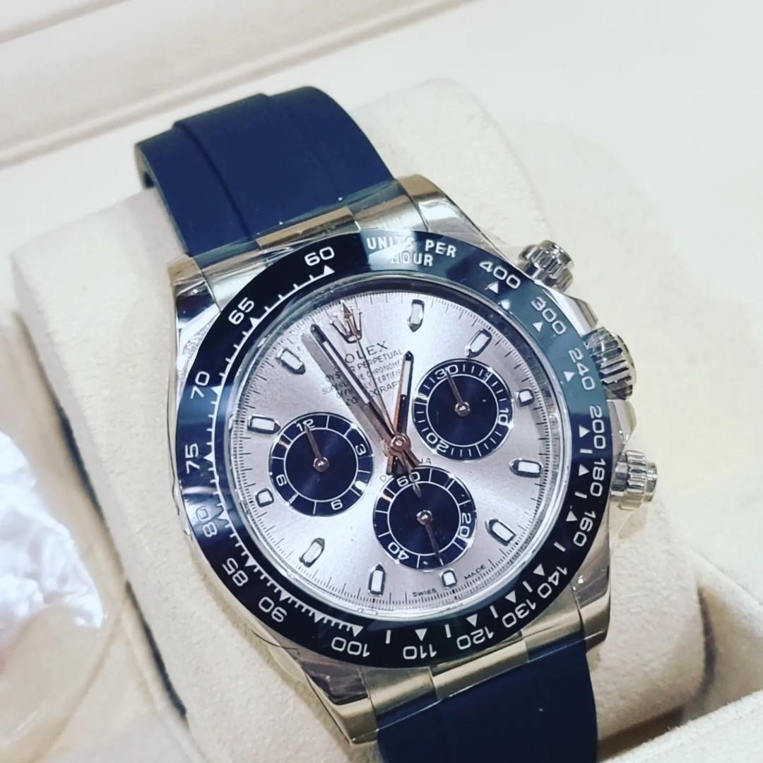 2018 Rolex Daytona Cosmograph Ceramic 18k WG Oysterflex Panda dial ...