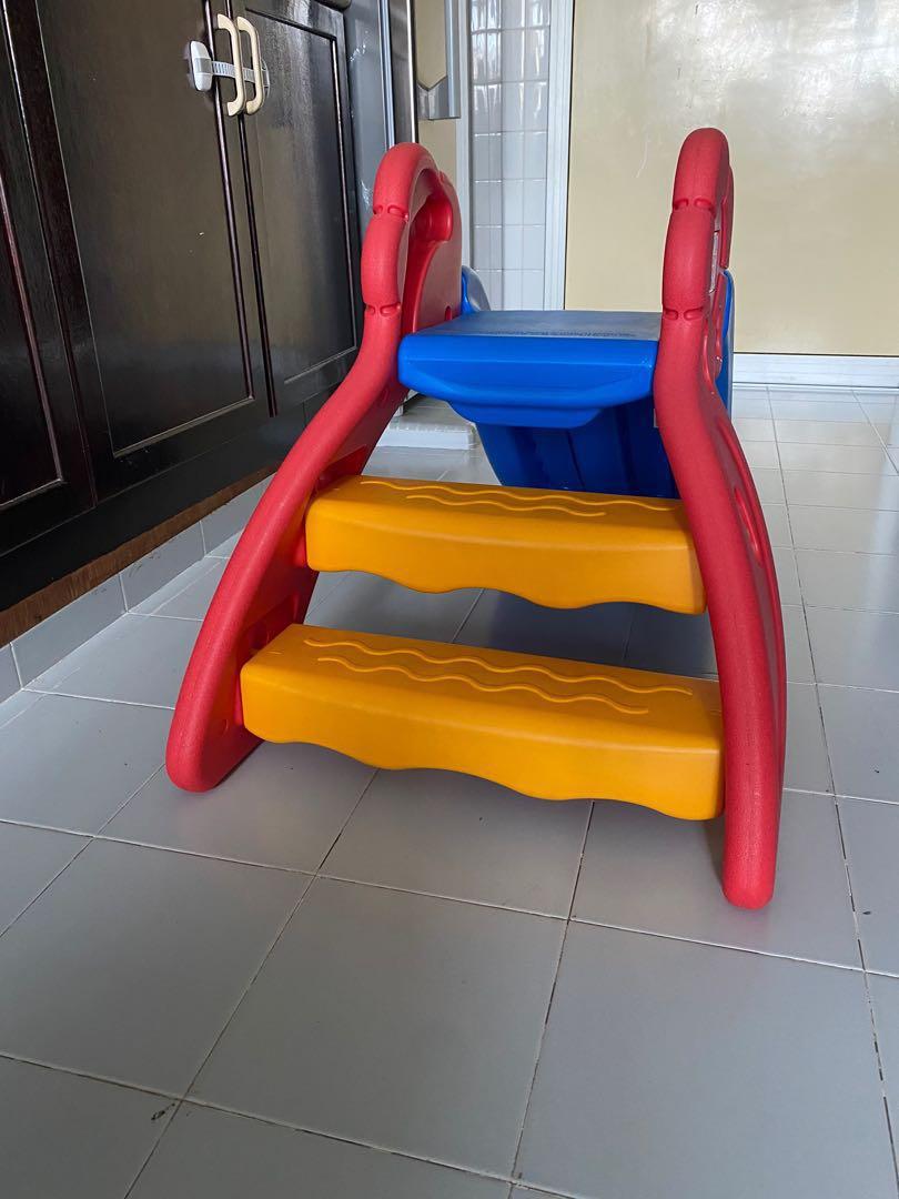 2-step slide with basketball hoop (2 in 1), Babies & Kids, Baby Nursery ...