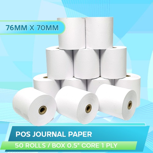 76mm x 70M POS Journal Papers, Hobbies & Toys, Stationary & Craft ...