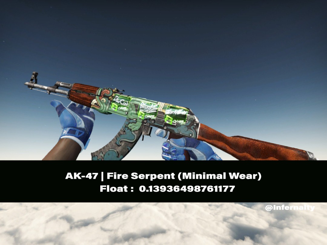 AK-47 Fire Serpent MW CSGO SKINS KNIVES, Video Gaming, Gaming ...