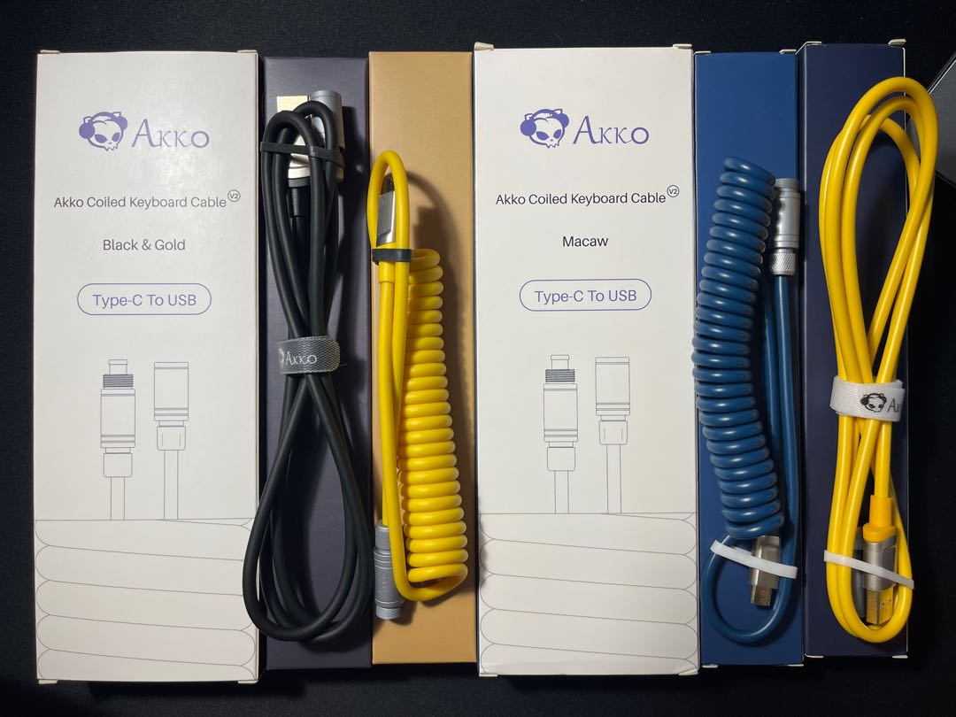Akko Coiled Keyboard Cable, Computers & Tech, Parts & Accessories ...