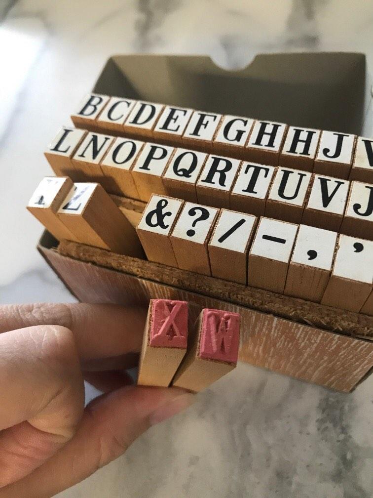 Alphabet Letters stamps, Hobbies & Toys, Stationery & Craft, Craft ...