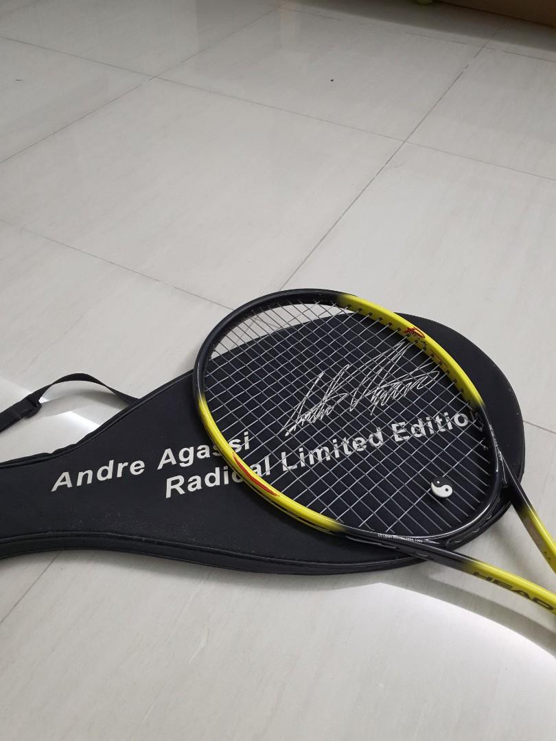Andre agassi radical limited edition tennis racket, Sports Equipment ...