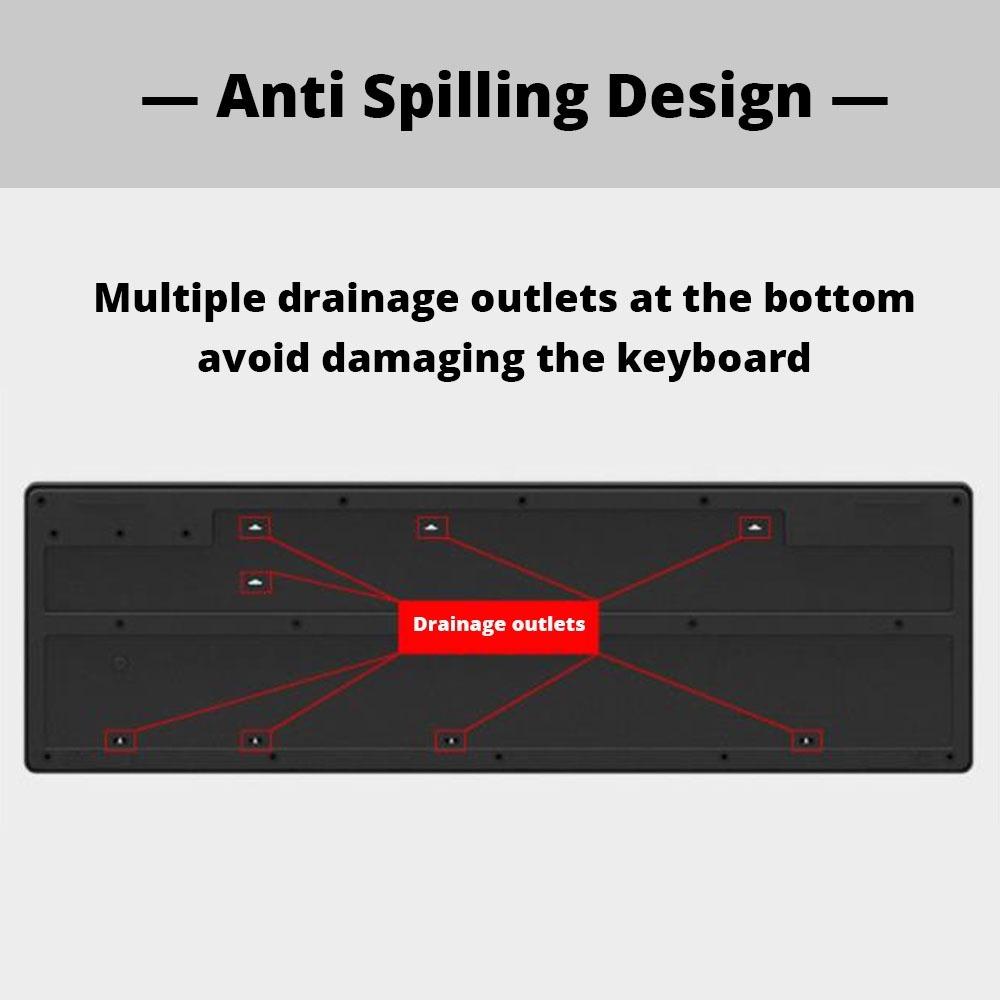 AOC Wireless Keyboard and Mouse Set 2.4G Wireless Keyboard with Mouse Combo with USB Receiver ...