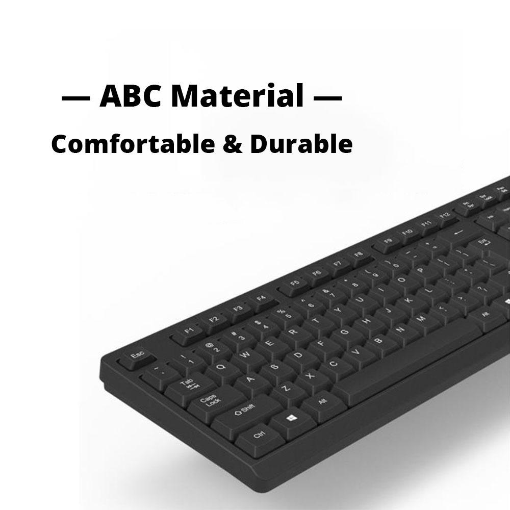 AOC Wireless Keyboard and Mouse Set 2.4G Wireless Keyboard with Mouse Combo with USB Receiver ...