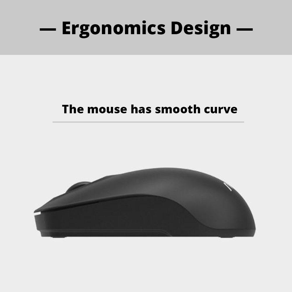 AOC Wireless Keyboard and Mouse Set 2.4G Wireless Keyboard with Mouse Combo with USB Receiver ...