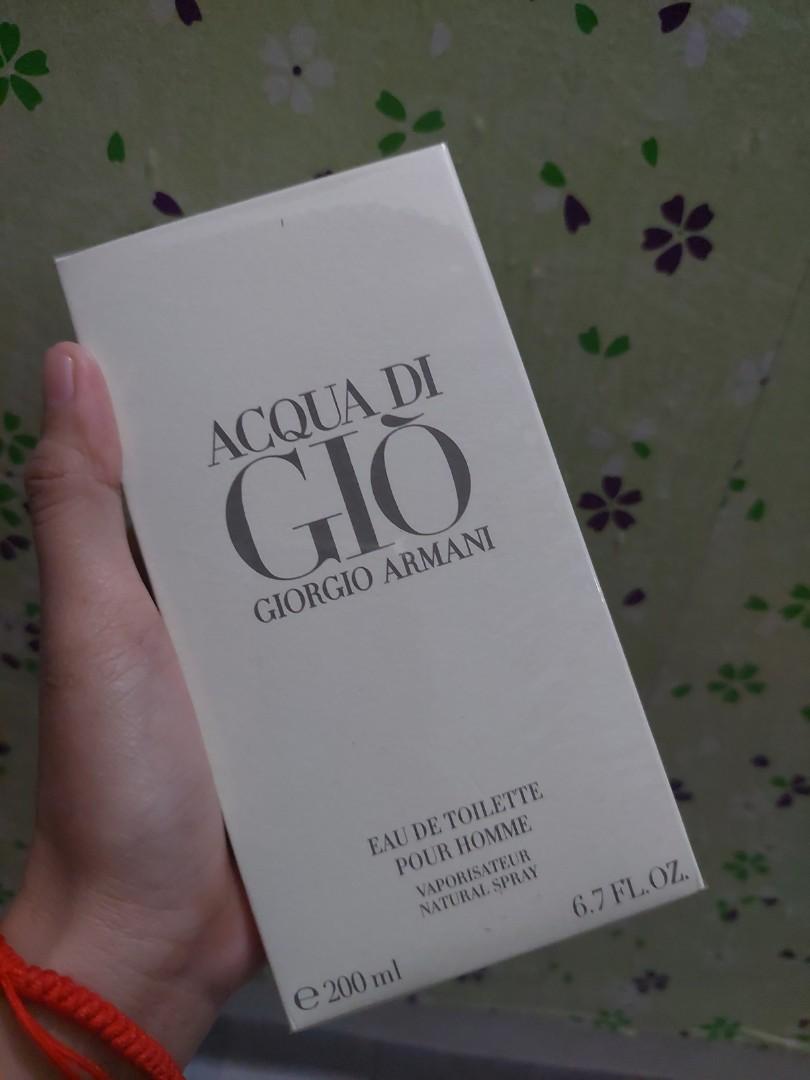 Aqua de gio 200ml, Beauty & Personal Care, Fragrance & Deodorants on ...