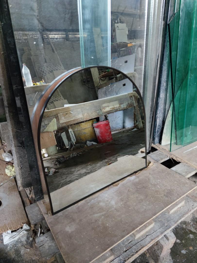 Arc mirror with frame, Furniture & Home Living, Home Decor, Mirrors on ...