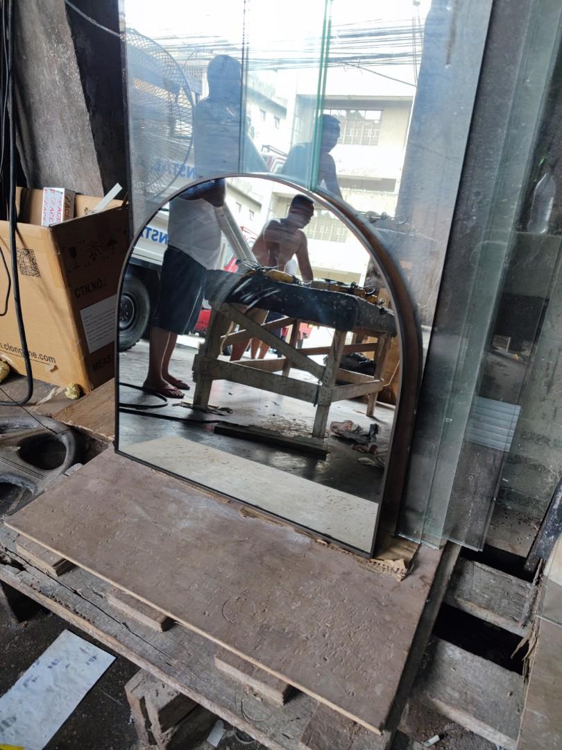 Arc mirror with frame, Furniture & Home Living, Home Decor, Mirrors on ...
