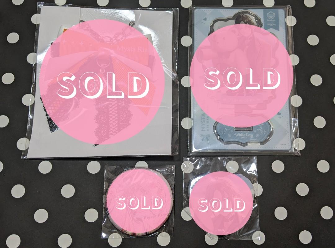 Assorted Merch NIJISANJI Mysta Rias, Nina Kosaka & IDOLiSH7 Revale ...